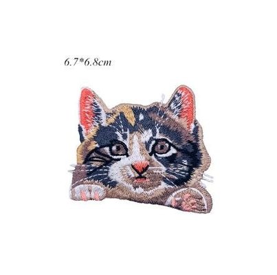 Embroidery patch cat patch iron on embroidery patch for children garments