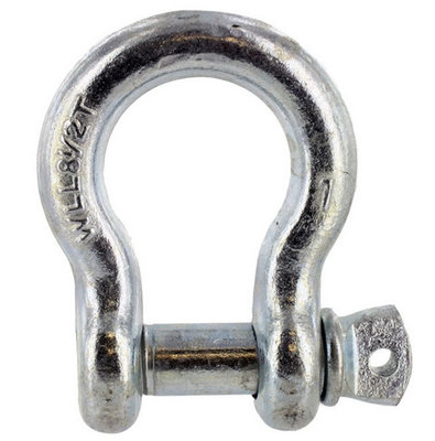 US Type Screw Pin Lifting Shackle Galvanized Size 3/4 WLL 4.75T  for Chain fittings