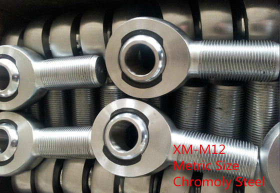 Male Thread Chromoly Rod End Bearings , M12 Nylon Inject  XM - 12M  for Racing Car