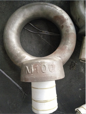 Heavy Duty Forged parts Lifting Eye Bolt , Germany DIN580 M100 for Marine
