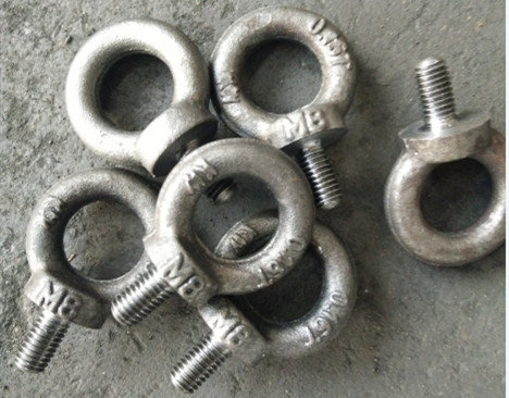 Galvanised Steel Lifting Eye Bolt GB825 - M8 for rigging , electric machine