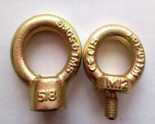 Zinc Plated Steel Forged Eye Bolt for Lifting , JIS1168 - M16 Galvanized eye bolts
