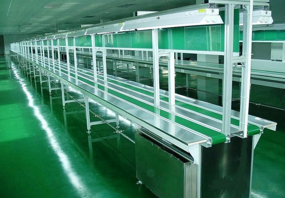 Industry Gravity Level Straight Belt Roller Conveyor system for production line , Logistic
