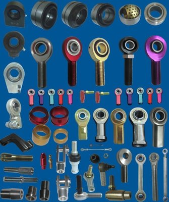 Color Anodized 0.50 x 5/8 - 18 Rod End Bearings AM8-10 , Nylon Race for ATV , UTV