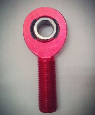 Auto parts 5/8 - 18 Aluminum Rod End AM10 , Nylon Race , Anodized Red