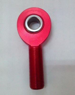 Auto parts 5/8 - 18 Aluminum Rod End AM10 , Nylon Race , Anodized Red