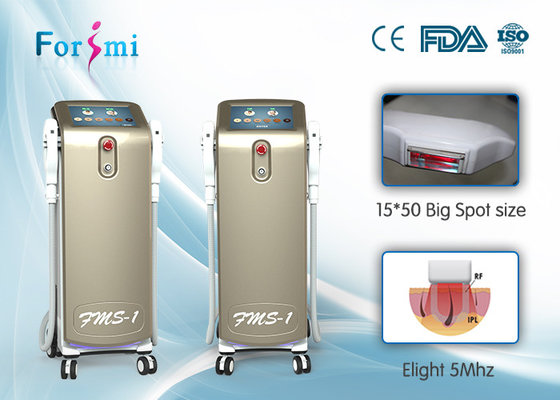 3000W power two handle HR and SR SHR Elight 3 In 1  FMS-1 ipl shr hair removal machine