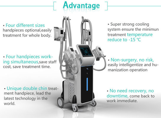Forimi New Arrival 2018 4 Heads Cryolipolysis Body Sculpting Cool Shape Slimming Machine CE