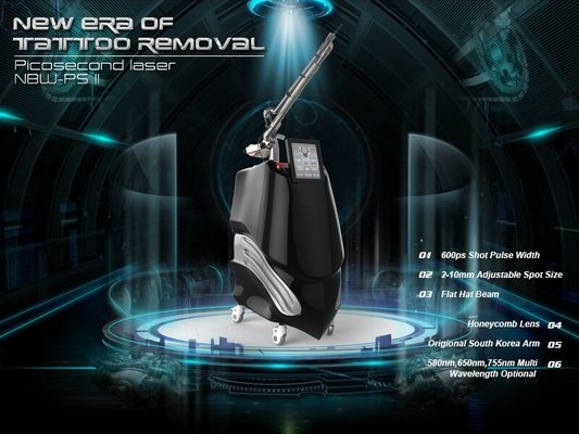 Korea laser arm 600ps Picosecond laser machine for tattoo removal and pigmentation removal