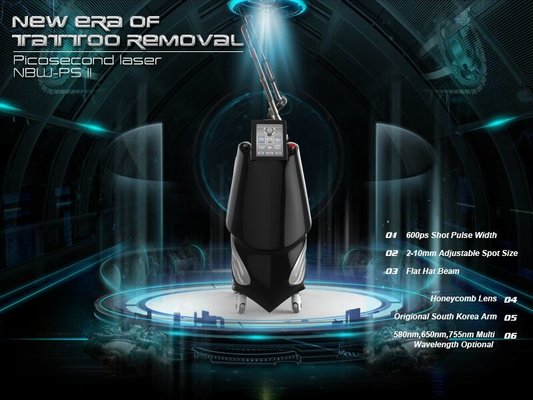 Korea laser arm 600ps Picosecond laser machine for tattoo removal and pigmentation removal