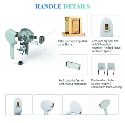 factory ODM OEM most advanced tech 3 wavelength combined laser hair removal 808 1064 755 diode