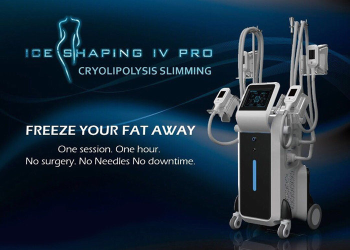 UK hot four handles Cryolipolysis body shaping cool tech fat freezing machine with ISO Certificate