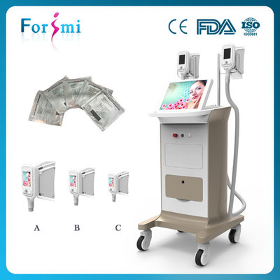 Two air pumps/ 2 large size handles can work together Cellulite Reduction Cryolipolysis