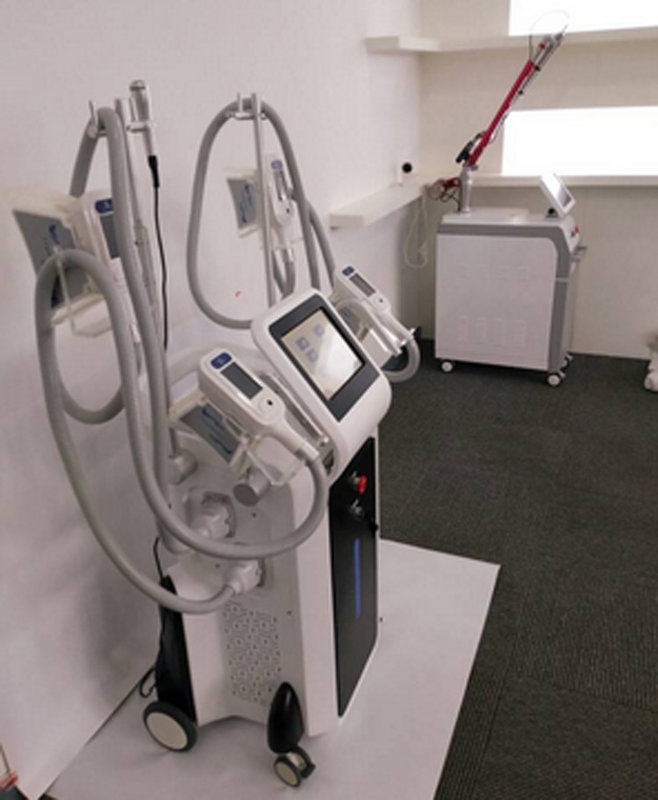 CE approved professional clinic use 4 sizes cryo handles working together cryolipolysis apparatus