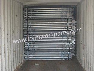 China Steel props 2.0m-3.6m for formwork slab construction, prop with open thread supplier