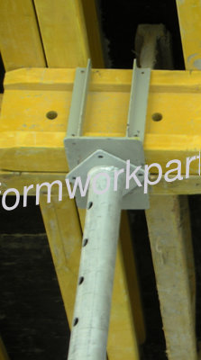 Four-way fork head, with steel prop to support formwork beams in slab construction supplier