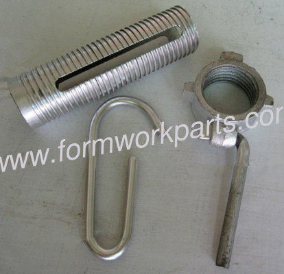 Prop sleeve, scaffolding prop parts, screwed prop sleeves, prop fitting, thread sleeve supplier