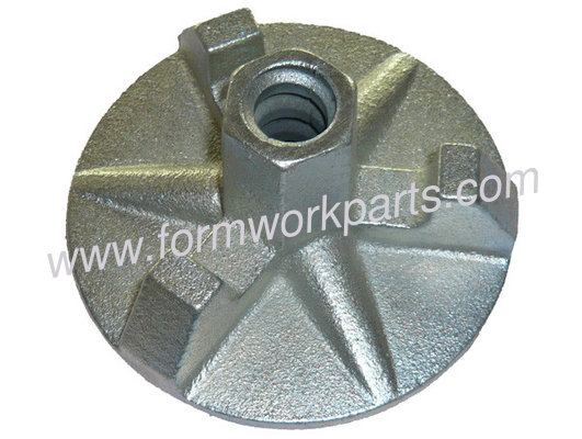 Cast iron wing nut with plate for tie rod dia 20/22mm, formwork accessories supplier
