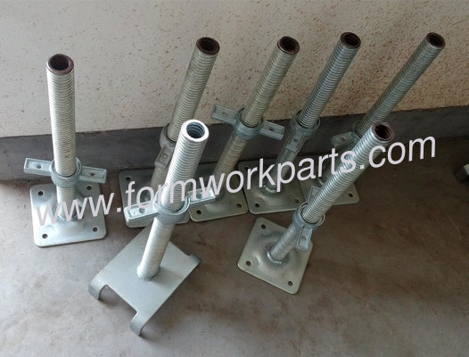 Scaffold Jack base & U-head, Solid roll thread jack, tubular roll thread jack supplier