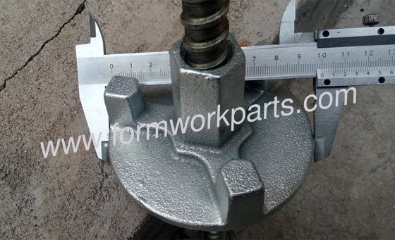 Galvanized Flanged wing nut with plate dia 100mm, for formwork construction supplier