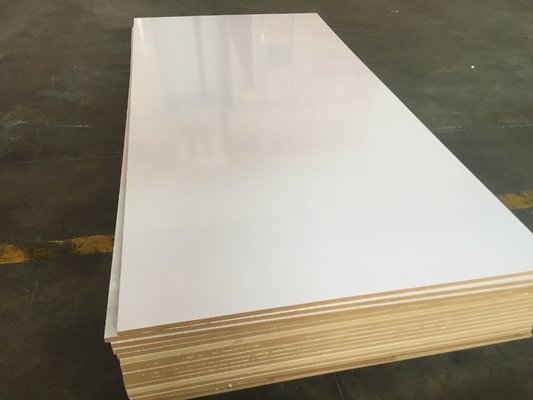 2018 Hot Sell High Gloss White Melamine MDF Board ,factory direct order
