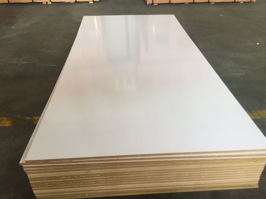2018 Hot Sell High Gloss White Melamine MDF Board ,factory direct order