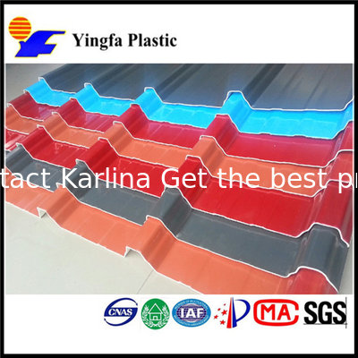 ASA synthetic resin tile UPVC Corrugated Roofing sheet tile for Workshop or  warehouse or factory or plant supplier