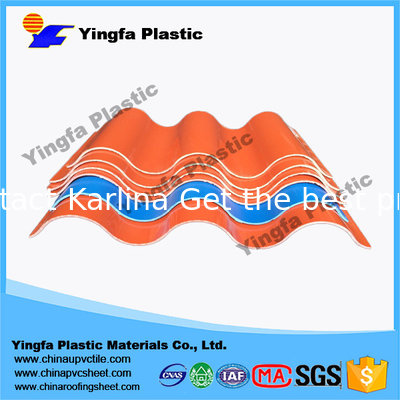 Plastic Spanish Roof Tile, Glass Roof Tile, UPVC Roof Tile good quality anti-corrosion New plastic upvc roofing supplier