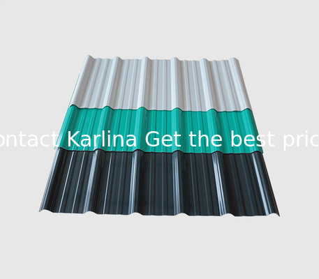 Accept OEM order 40MM Height wave UPVC High-Wave Trapezoid Roof Tile UPVC Spain the table of the wind FRP LIGHTING BOARD supplier