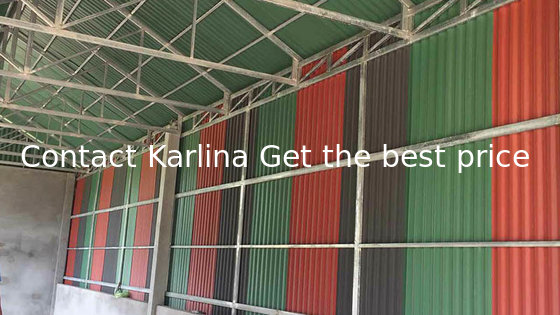 Accept OEM order 40MM Height wave UPVC High-Wave Trapezoid Roof Tile UPVC Spain the table of the wind FRP LIGHTING BOARD supplier