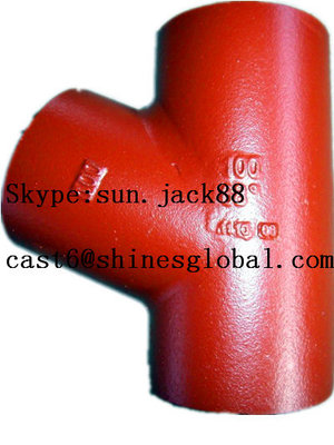 En877 Epoxy Powder Cast Iron Fittings/ISO6594 Cast Iron Pipe Fitting