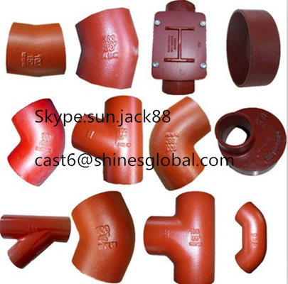 En877 Epoxy Powder Cast Iron Fittings/ISO6594 Cast Iron Pipe Fitting