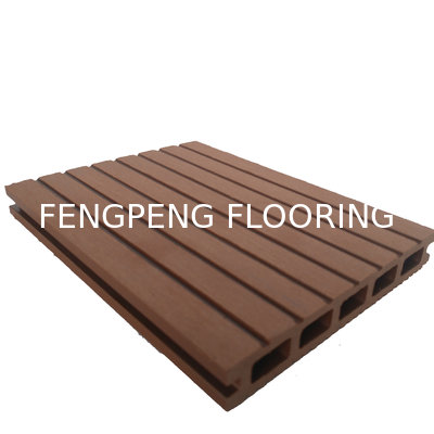 Anti-corrosion park coffee color decking wood plastic composite manufacturer