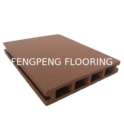 Anti-slip popular outdoor garden hollow wood plastic composite floor, wood plastic decking