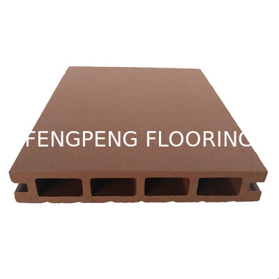 Anti-slip popular outdoor garden hollow wood plastic composite floor, wood plastic decking