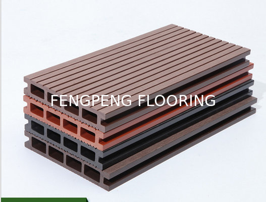Outdoor wood plastic floor waterproof plank board Hollow square hole floor Plastic wood floor outdoor floor