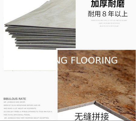 Pvc plastic floor waterproof and wear-resistant floor leather sheet stone pattern household pvc floor leather environmen