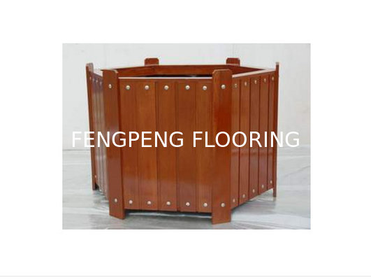 Flower boxes  Eco-friendly wpc plastic wood flower pot Road community flower box Wood plastic flower box