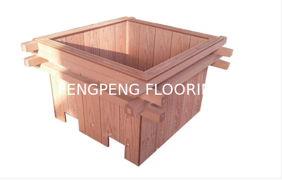 Flower boxes  Eco-friendly wpc plastic wood flower pot Road community flower box Wood plastic flower box