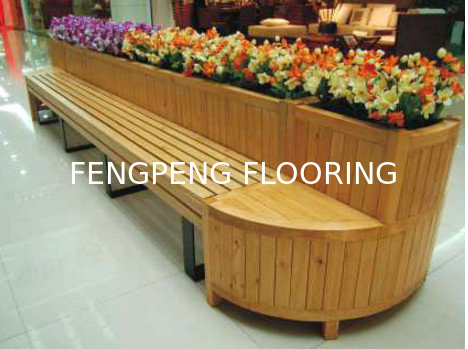 Flower boxes  Eco-friendly wpc plastic wood flower pot Road community flower box Wood plastic flower box