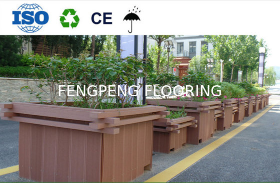 Flower boxes  Eco-friendly wpc plastic wood flower pot Road community flower box Wood plastic flower box