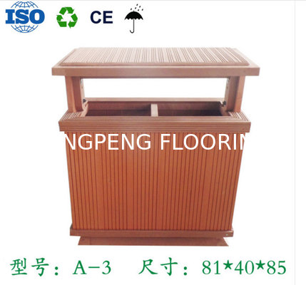Outdoor indoor trash can Outdoor park trash can Environmentally friendly composite plastic wooden box