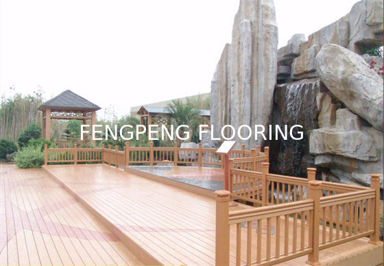 Pe plastic wood flooring outdoor solid hollow wood plastic material WPC eco-friendly building materials 140h30