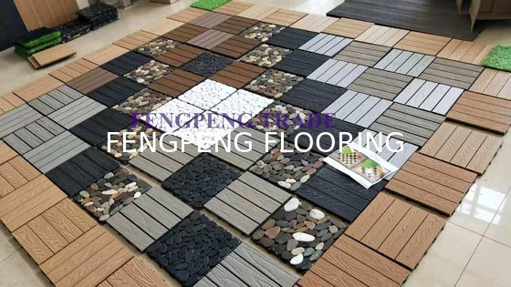 WPC easy installation DIY decking cheap outdoor floor tile anti-corrosion easy installation DIY DECKING