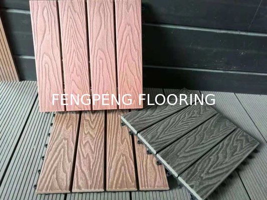 DIY Floor title Outdoor plastic wood flooring  PE composite  DIY flooring, Recyclable wpc DIY flooring