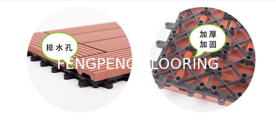 2018 WPC Anti-slip waterproof DIY Interlocking Decking flooring tiles 300*300mm for pool garden puzzle tiles exterior/i