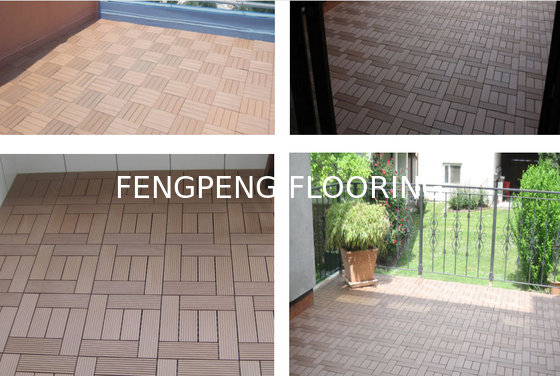 2018 WPC Anti-slip waterproof DIY Interlocking Decking flooring tiles 300*300mm for pool garden puzzle tiles exterior/i