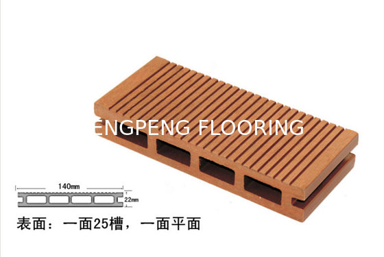 Factory direct outdoor wood plastic floor hollow plastic wood material WPC environmental protection building material