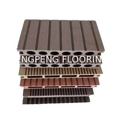 wood plastic composite decking, outdoor wood decking, EU popular fashion style hollow co-extruded decking wpc board