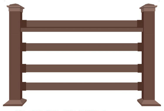 WPE plastic wood fence Factory supply Environmental protection plastic wood guardrail, high quality and low price